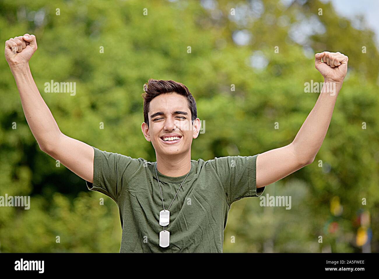 Happy enlisted male soldier hi-res stock photography and images - Alamy