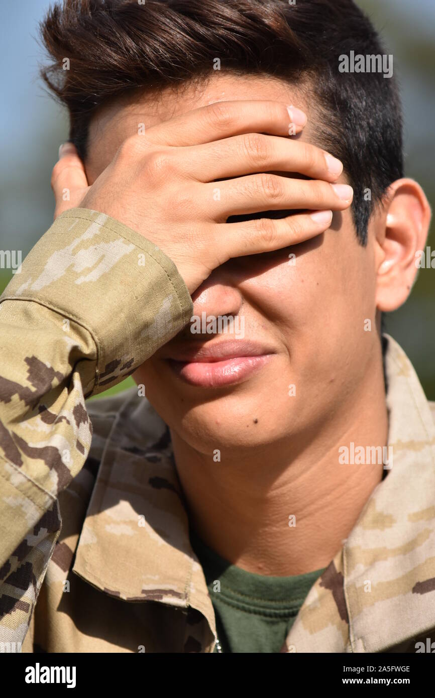 Sad soldier hi-res stock photography and images - Alamy