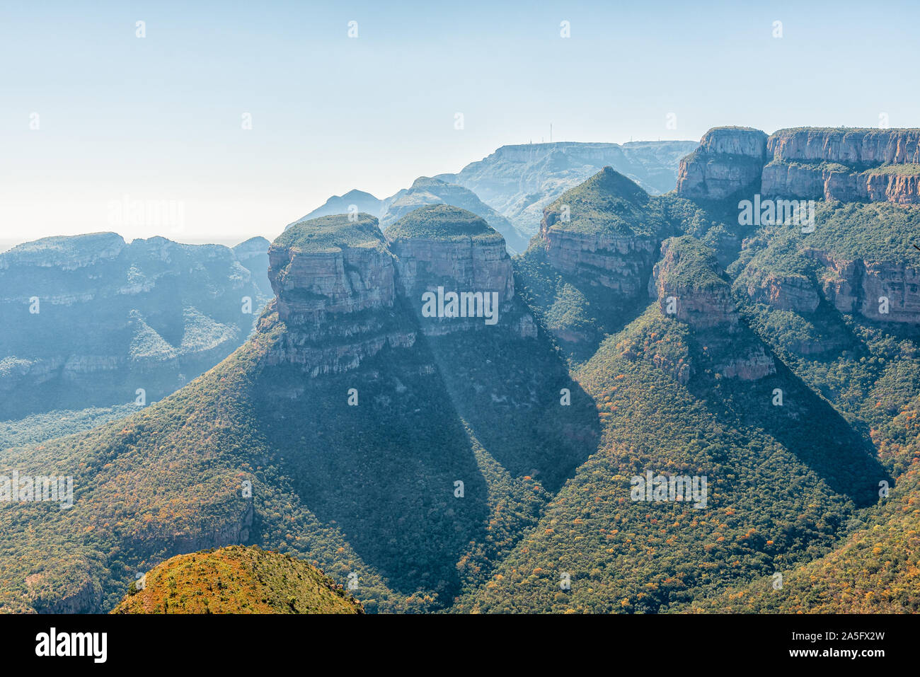 The Three Rondavels in the Blyde River Canyon as seen from the ...
