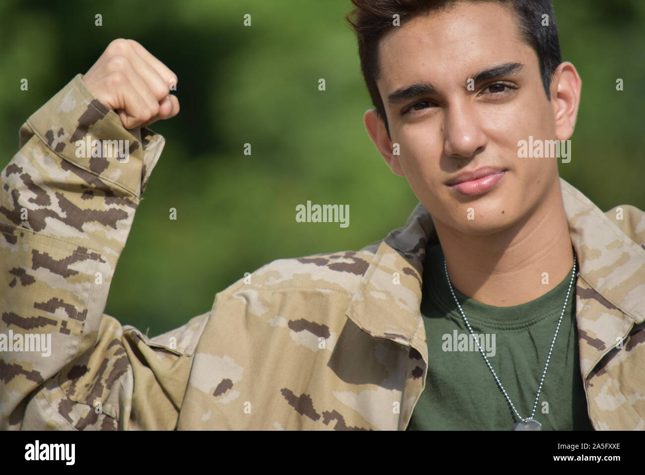 Muscular Male Soldier Stock Photo - Alamy
