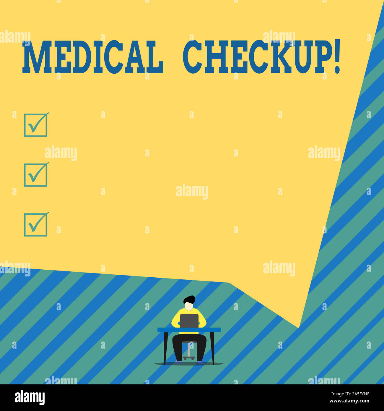 Handwriting text Medical Checkup. Conceptual photo thorough physical ...