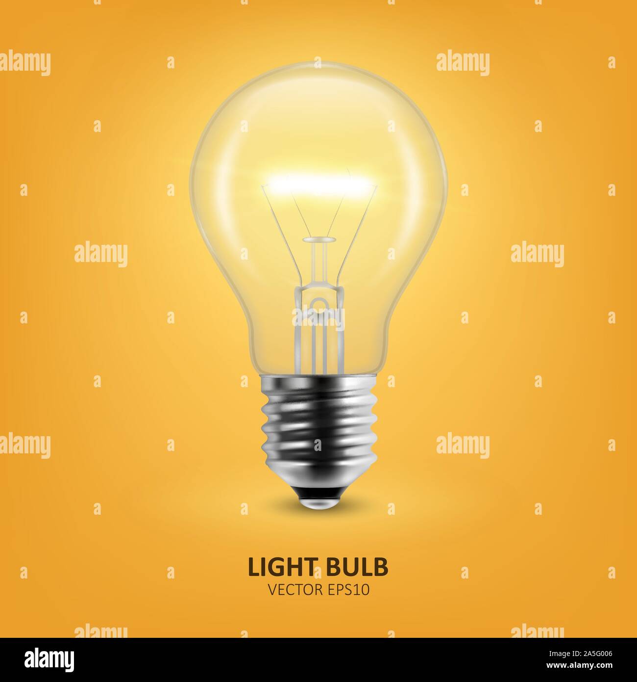 Light Bulb Filament Vector