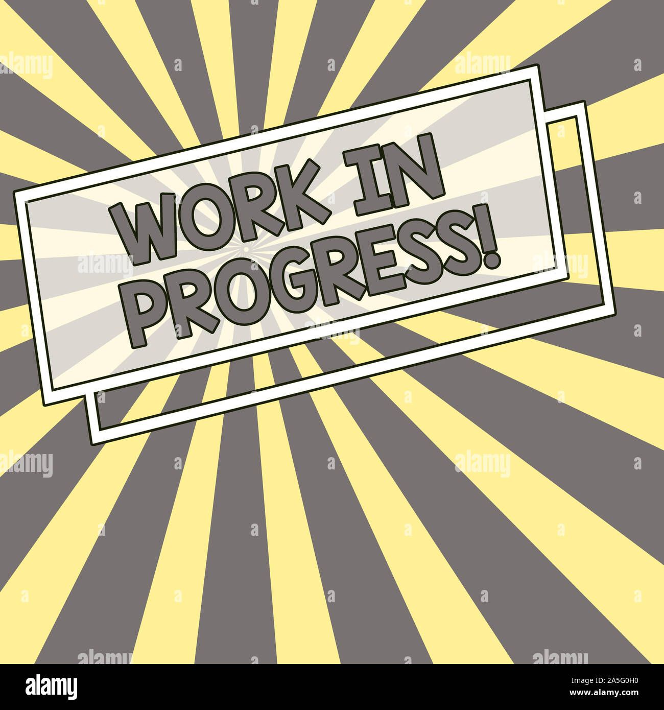 Handwriting text Work In Progress. Conceptual photo unfinished project ...