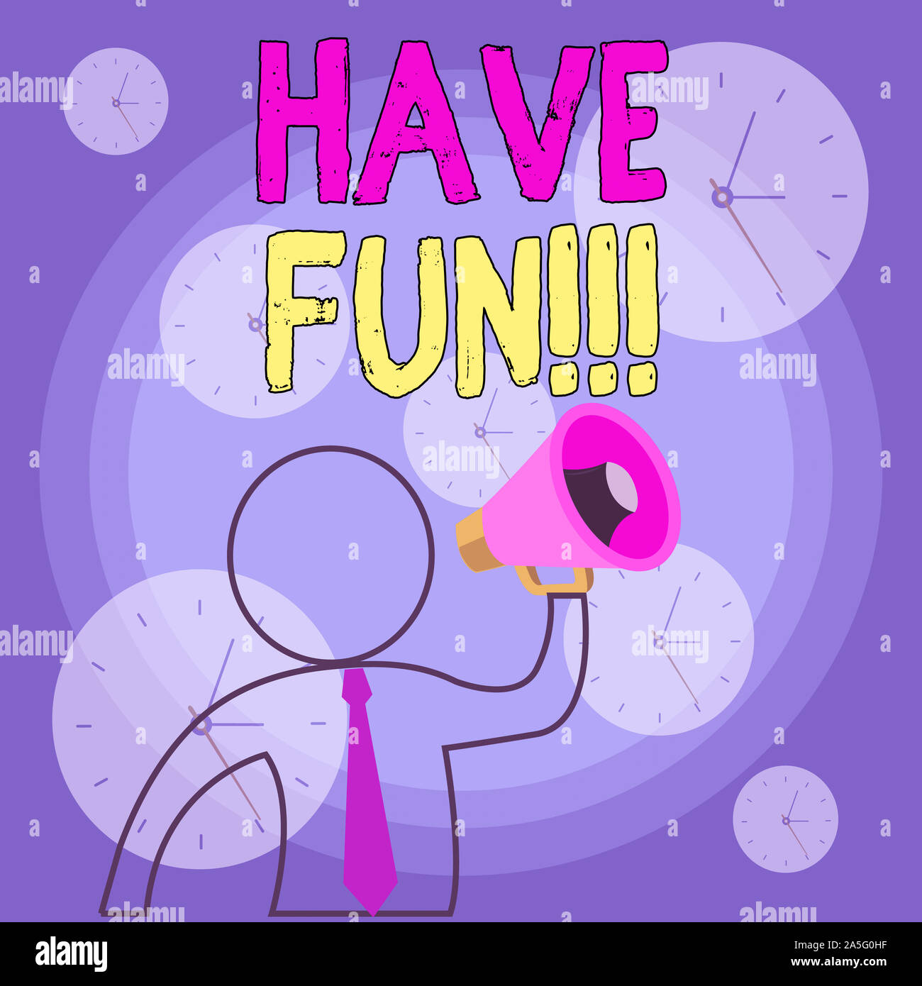 Writing note showing Have Fun. Business concept for wish somebody good ...