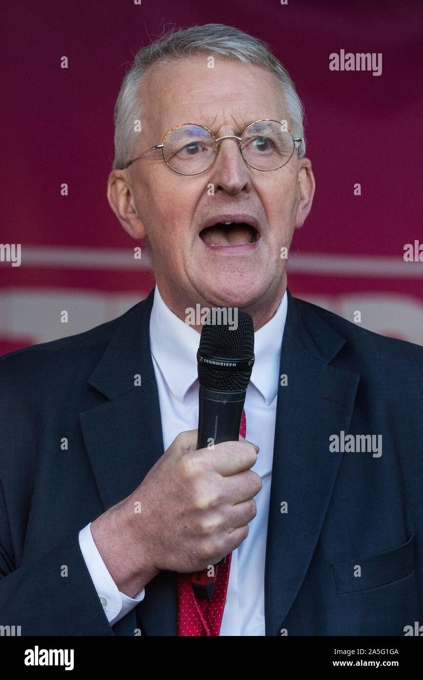 London, UK. 19 October, 2019. Hilary Benn, Labour MP for Leeds Central ...