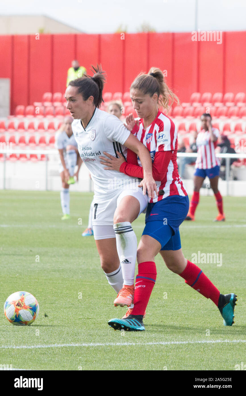 Madrid, Spain. 20th Oct, 2019. Laura Dominguez (L) and Aleixandri (R ...