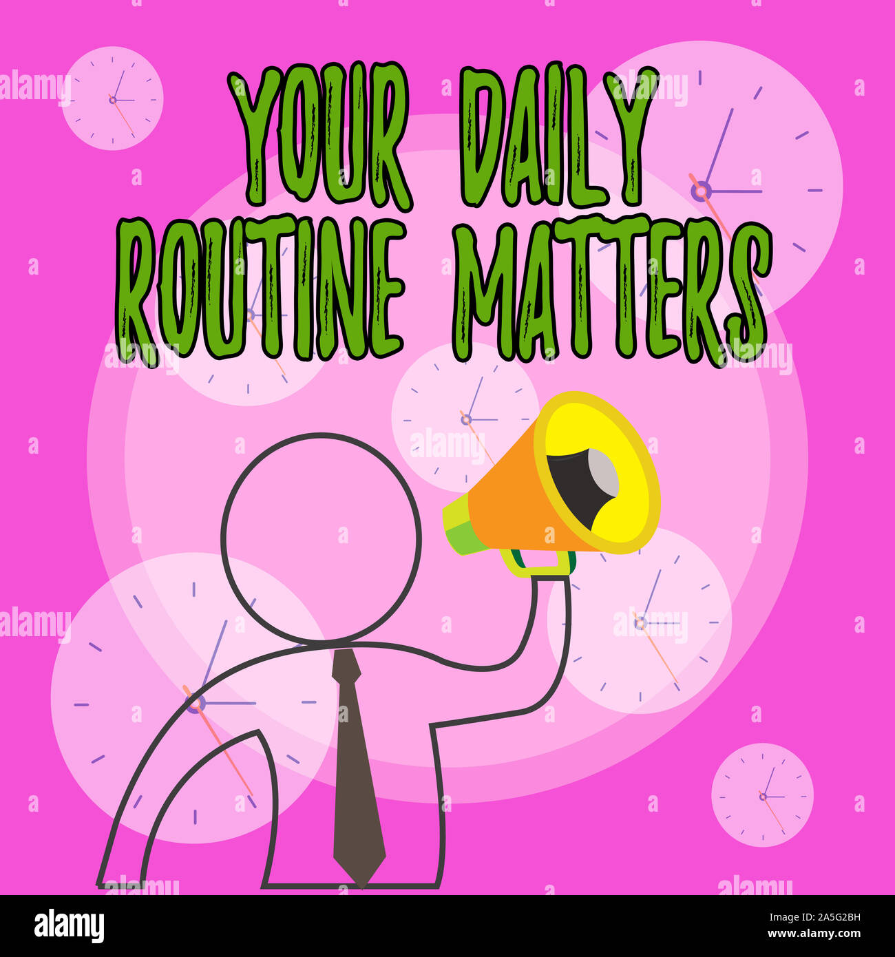 Conceptual hand writing showing Your Daily Routine Matters. Concept ...