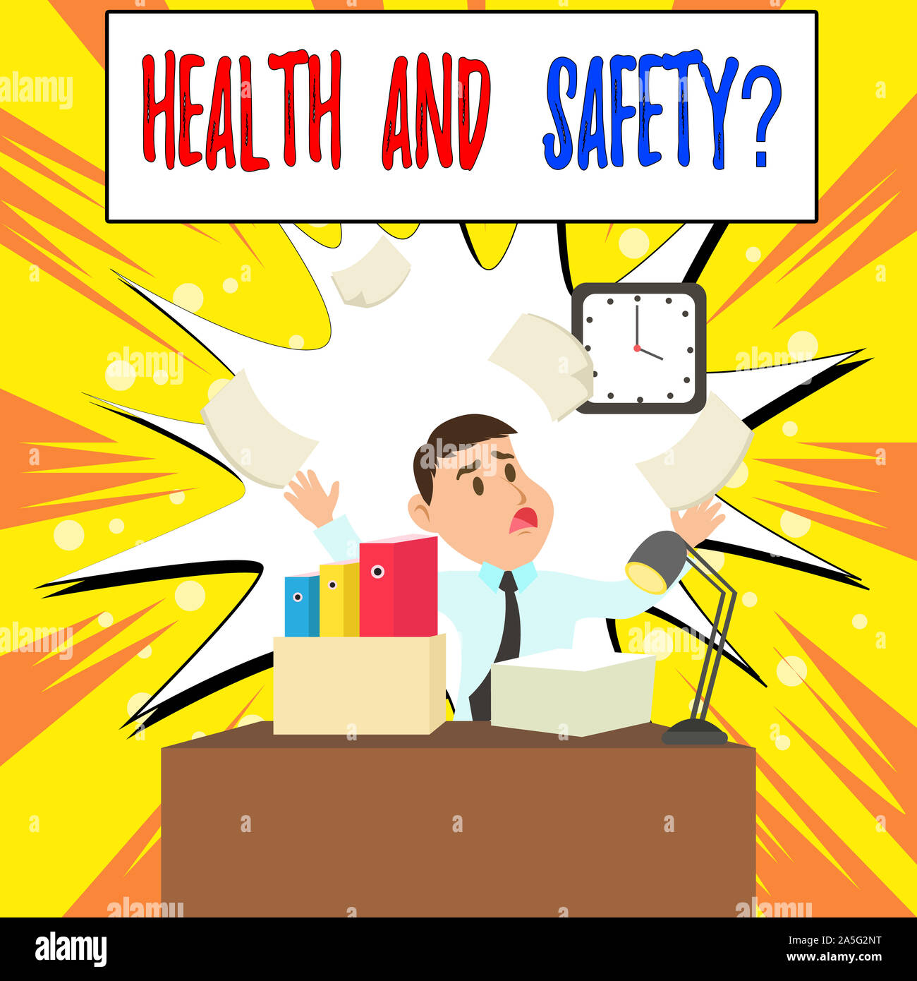 Handwriting text Health And Safety Question. Conceptual photo ...