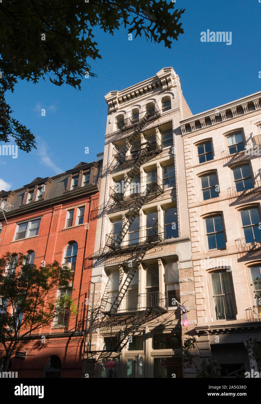 SoHo cast iron historic neighborhood in New York City, USA Stock Photo ...
