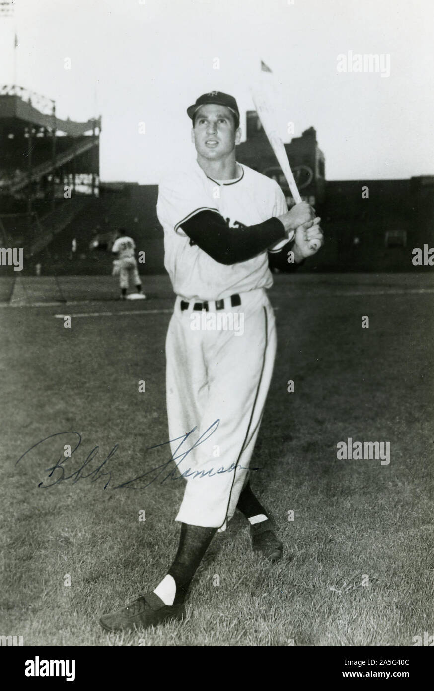 Vintage autographed black and white photo of New Giants legendary ...