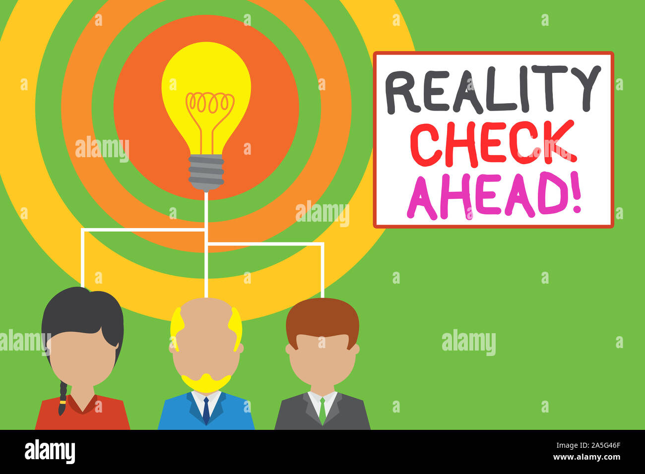 Conceptual hand writing showing Reality Check Ahead. Concept meaning ...