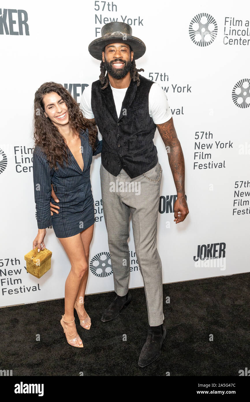 NEW YORK, NY - OCTOBER 02: Bethany Gerber and DeAndre Jordan attend a ...