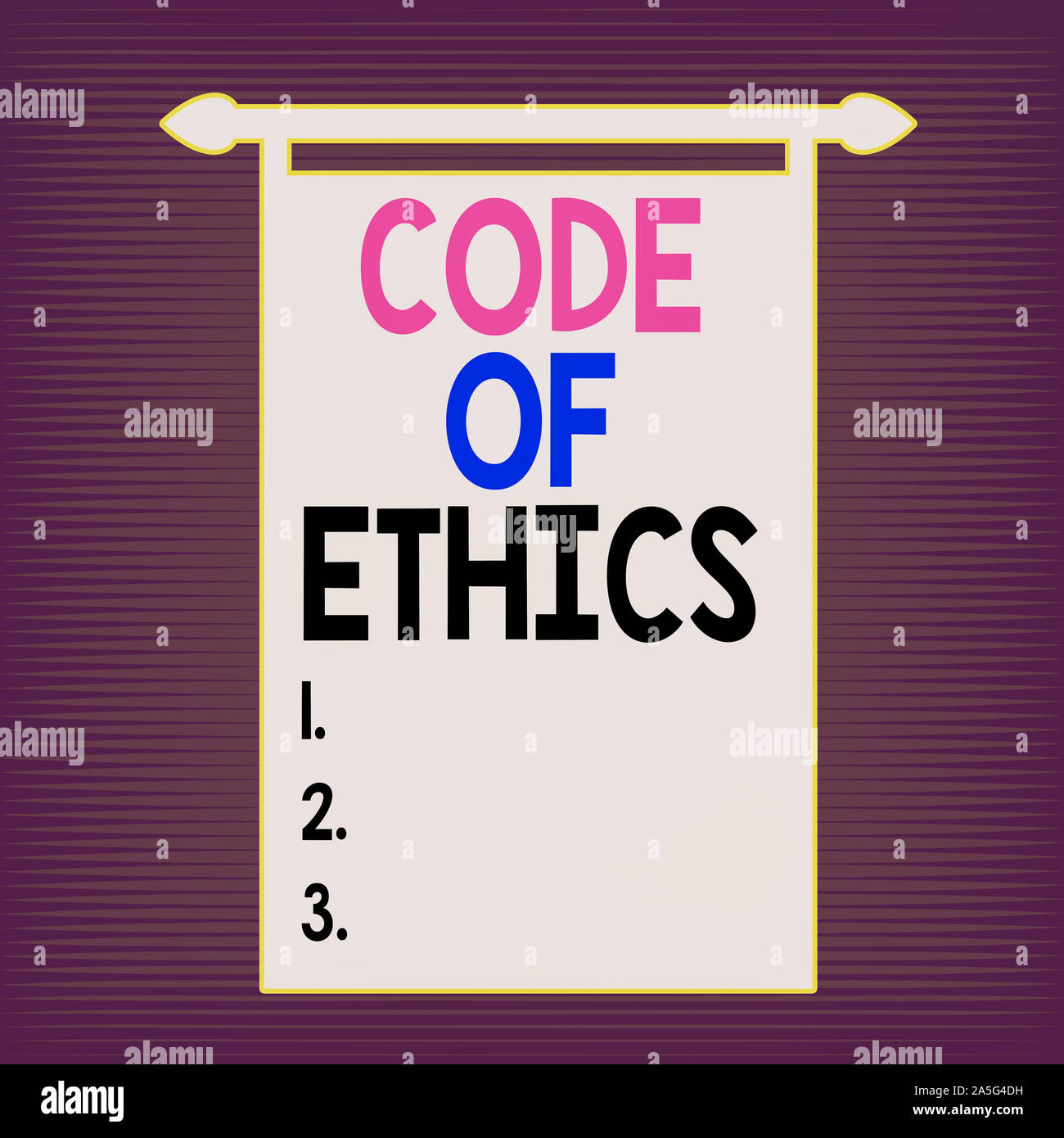 Writing Note Showing Code Of Ethics Business Concept For Basic Guide