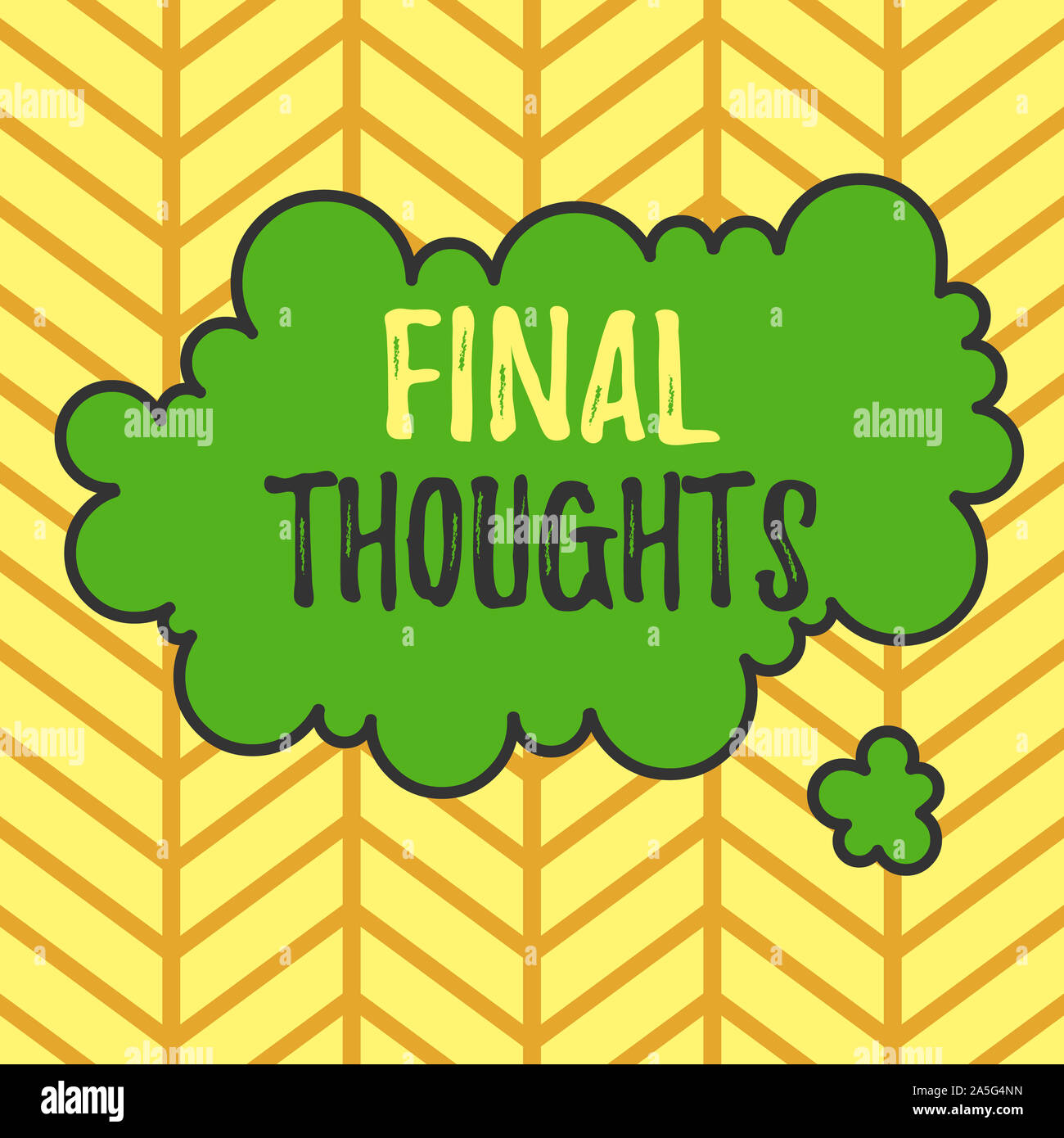 Writing note showing Final Thoughts. Business concept for the ...