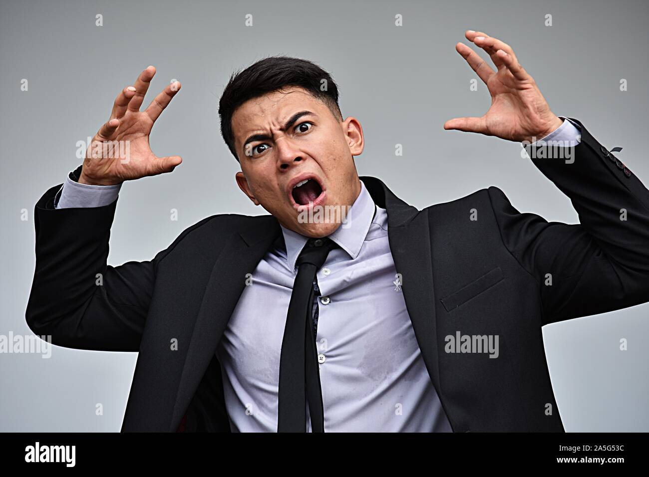 An Intimidating Intelligent Business Man Stock Photo - Alamy