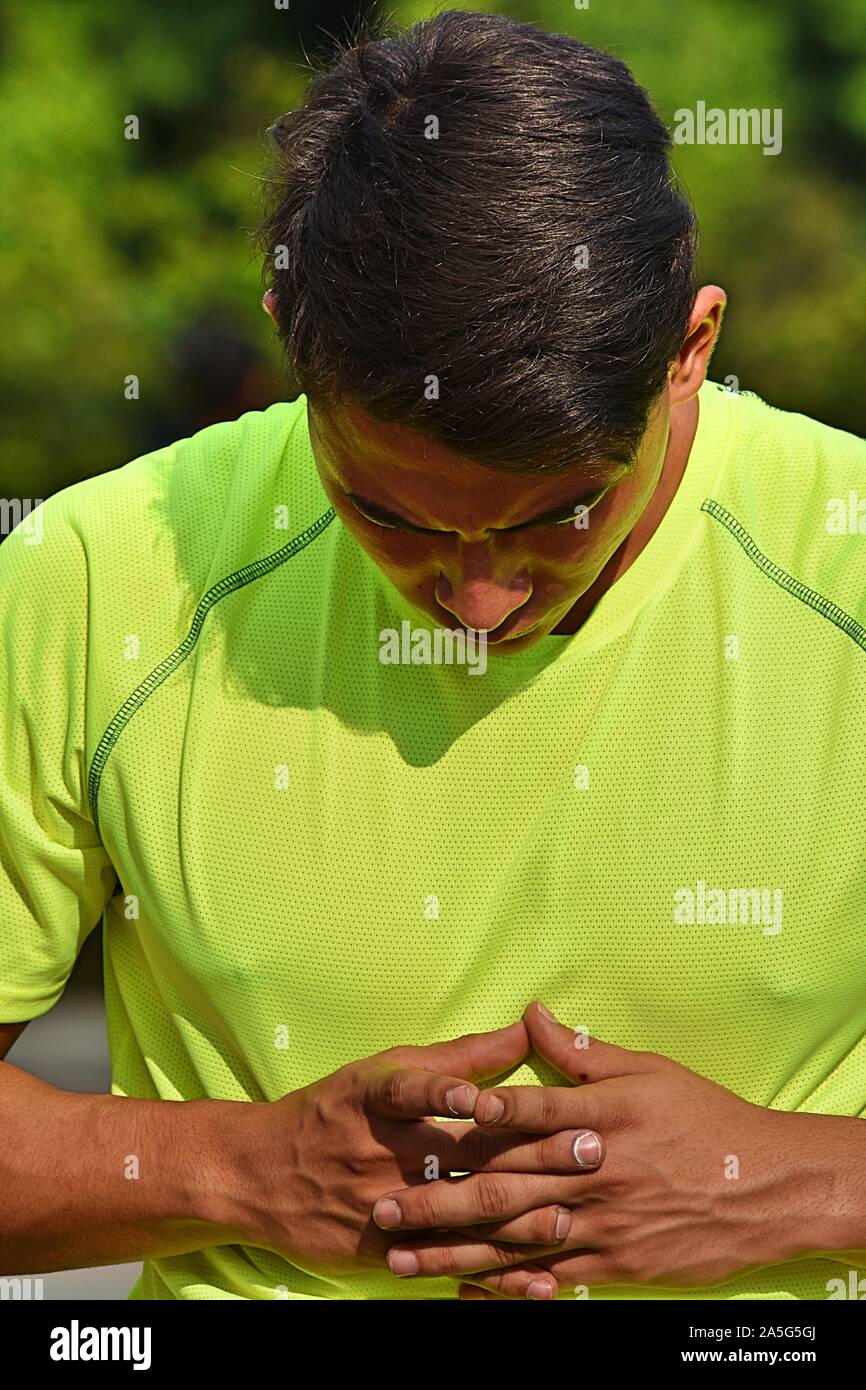 Sad Fitness Person Stock Photo - Alamy