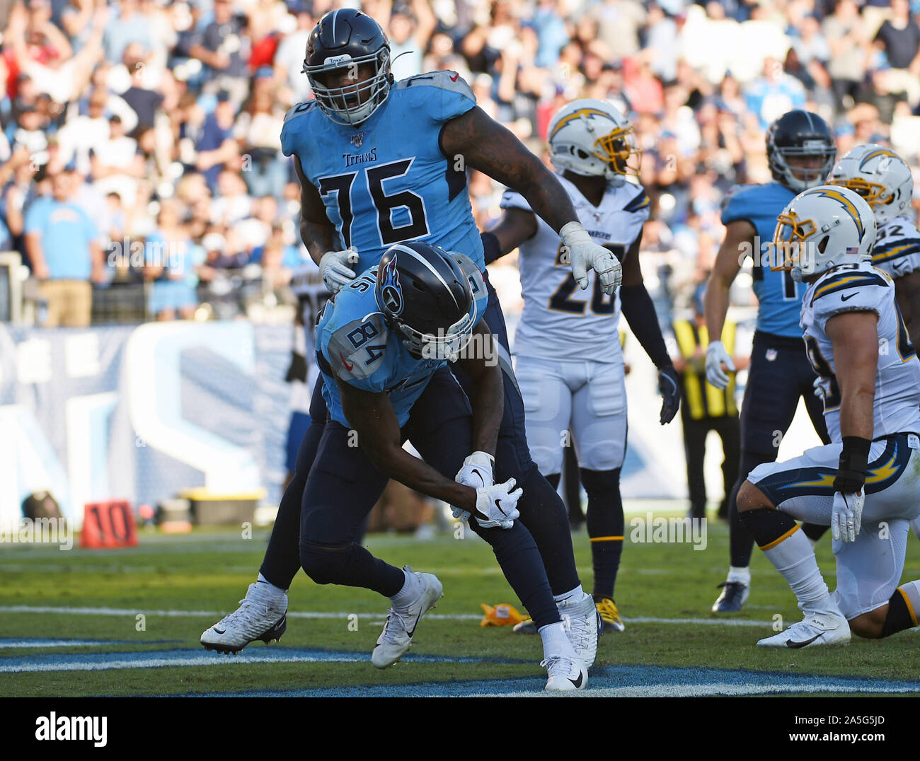 Nashville TN, USA. 20th Oct, 2019. USA Tennessee Titans wide receiver ...