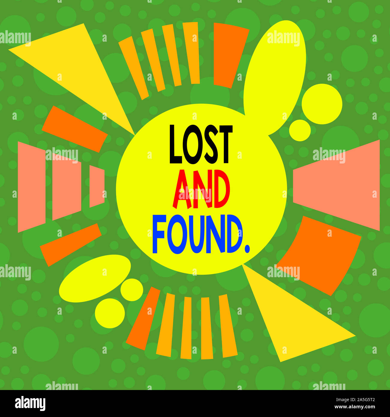 Handwriting text writing Lost And Found. Conceptual photo a place where ...
