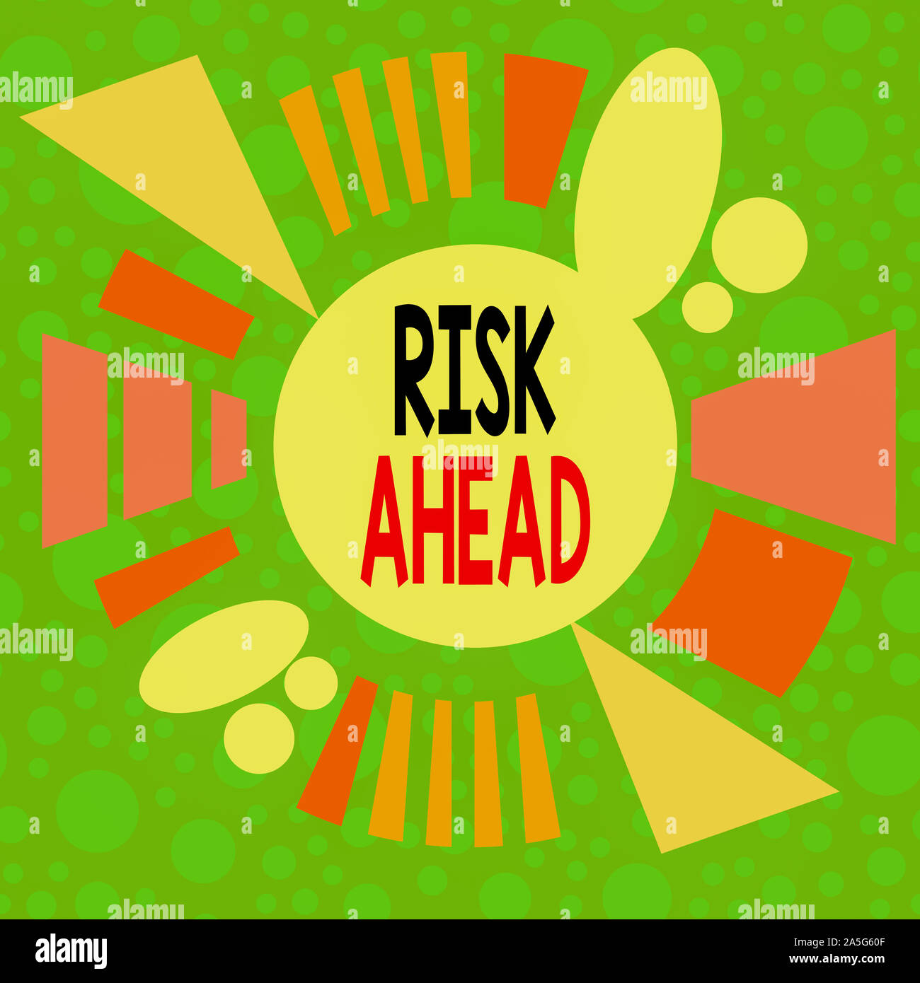 Handwriting text writing Risk Ahead. Conceptual photo A probability or ...