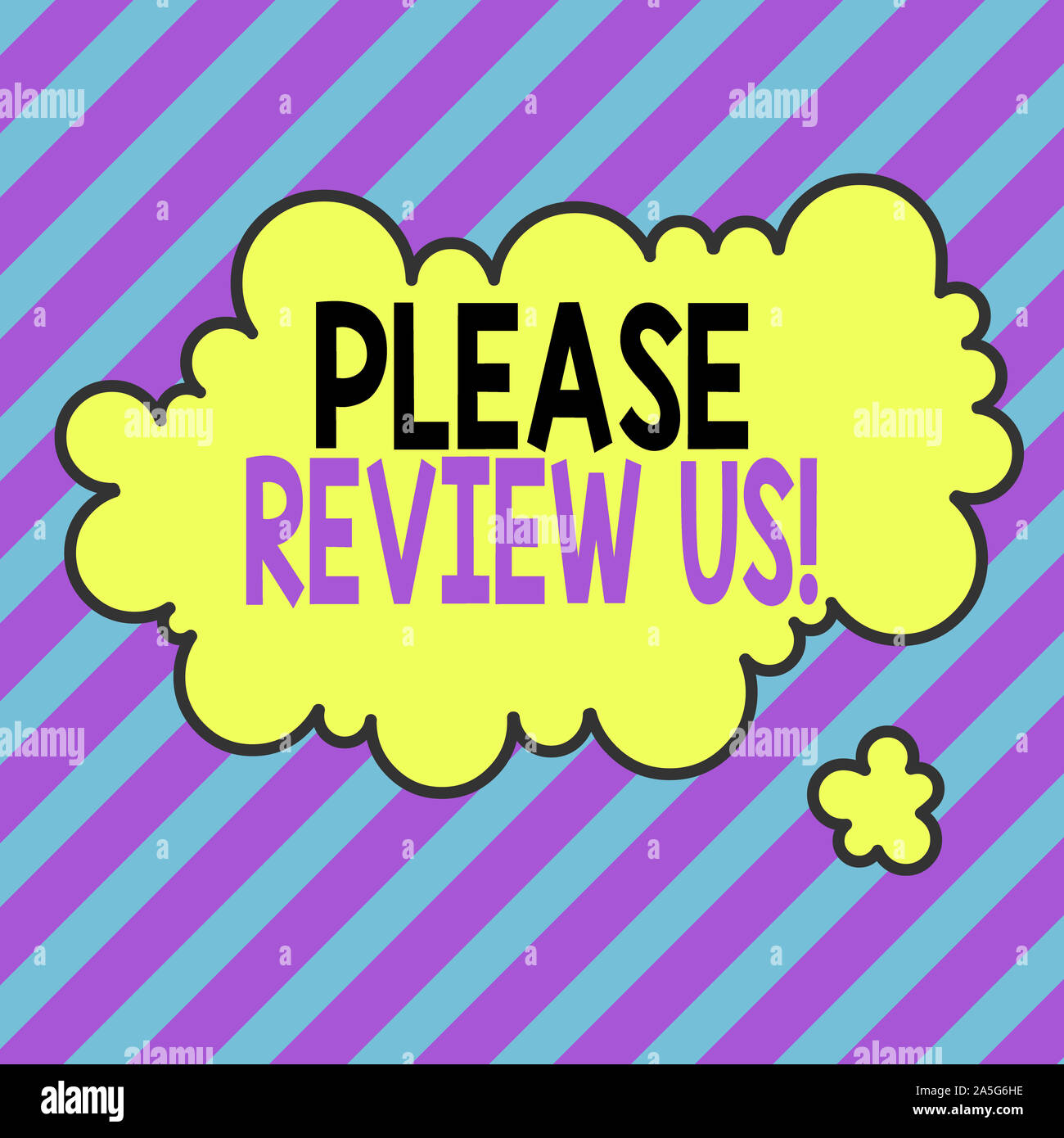 Text sign showing Please Review Us. Business photo text situation or ...