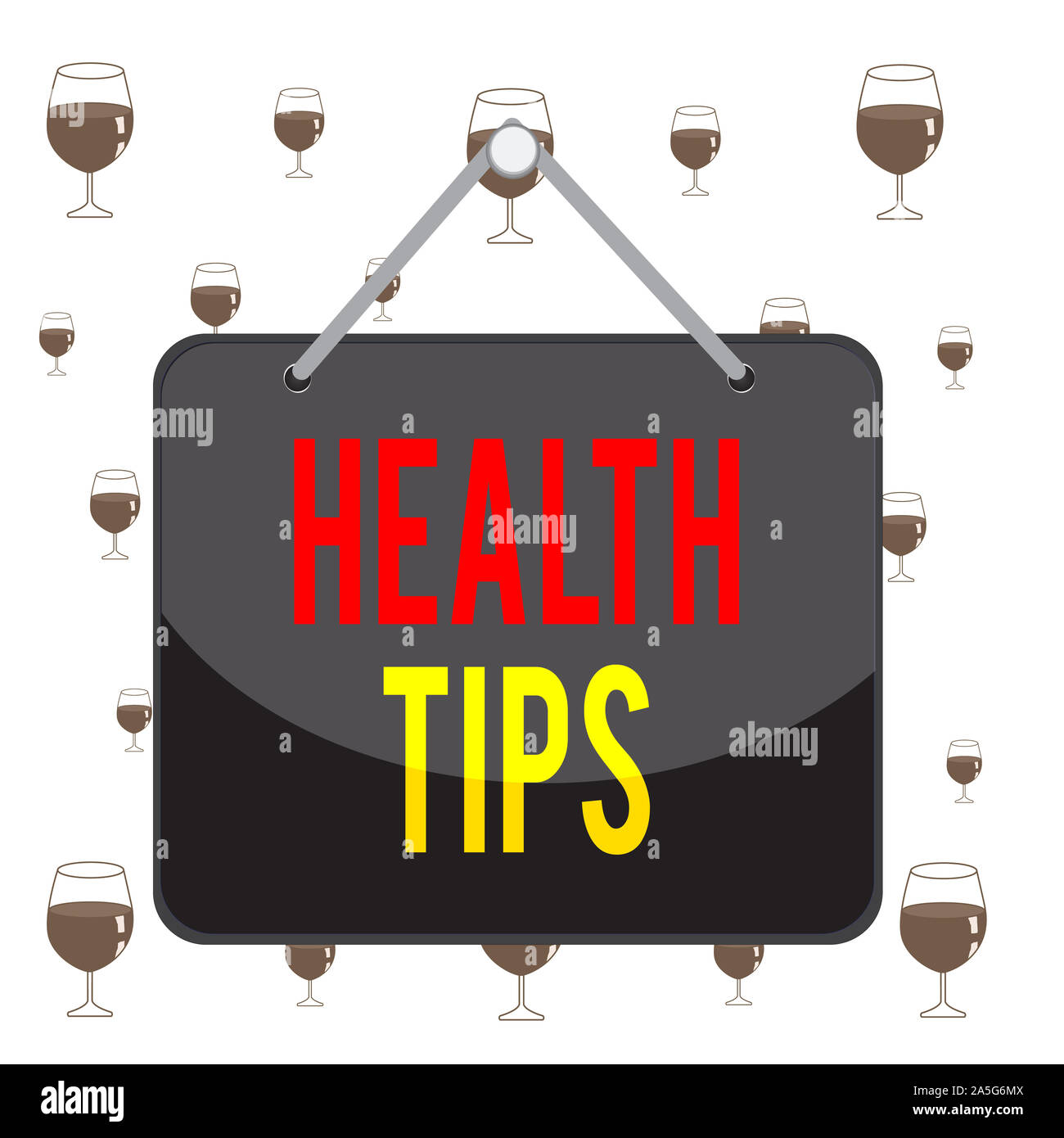 Text sign showing Health Tips. Business photo showcasing advice or ...