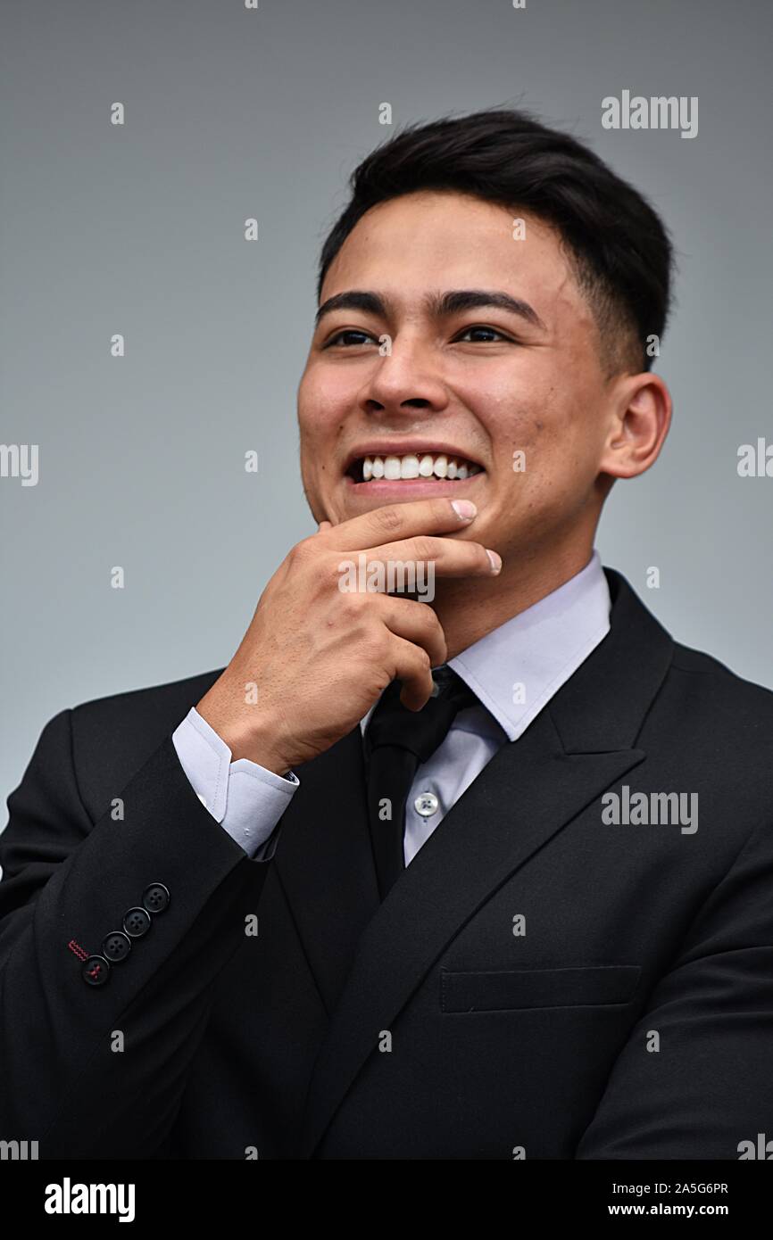 Happy Smart Business Man Stock Photo - Alamy