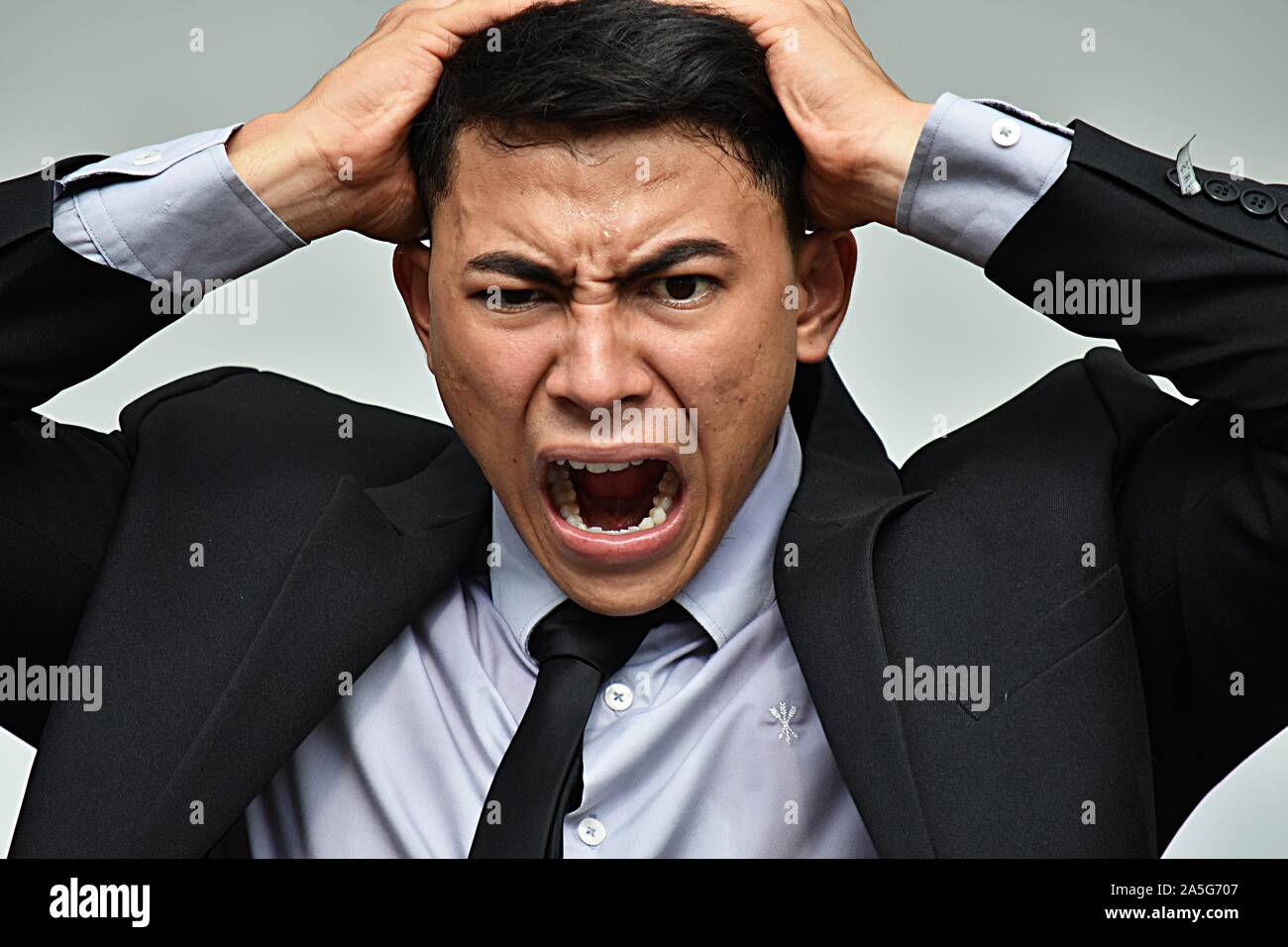 Stressed Adult Person Stock Photo - Alamy