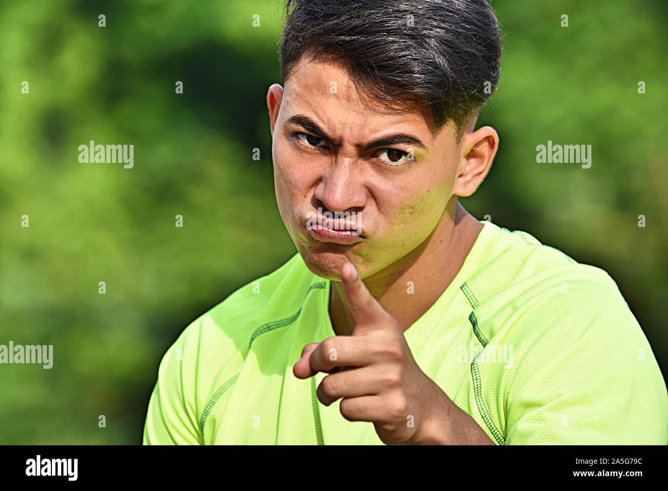 Mad Athletic Person Stock Photo - Alamy