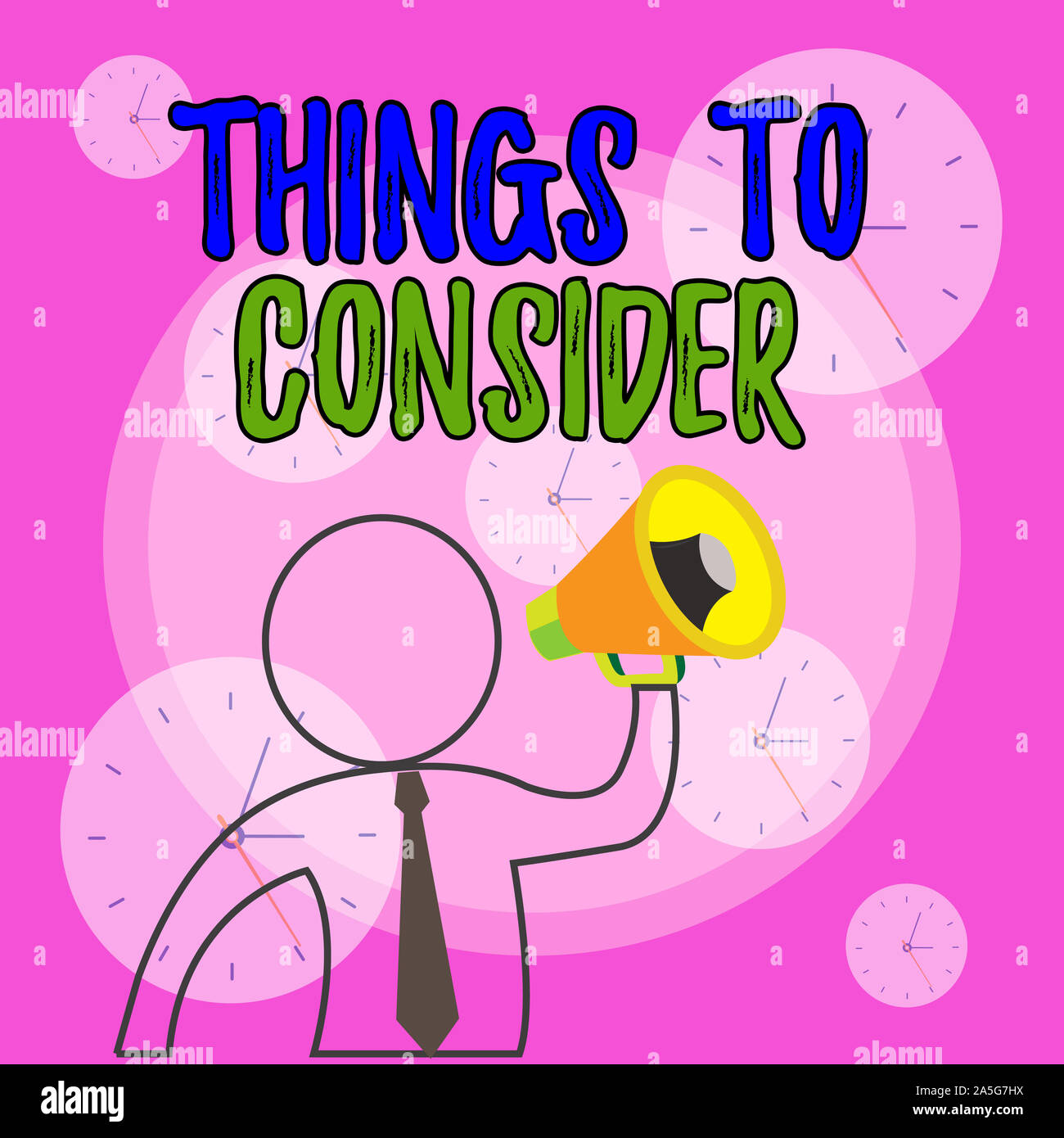 Conceptual hand writing showing Things To Consider. Concept meaning ...