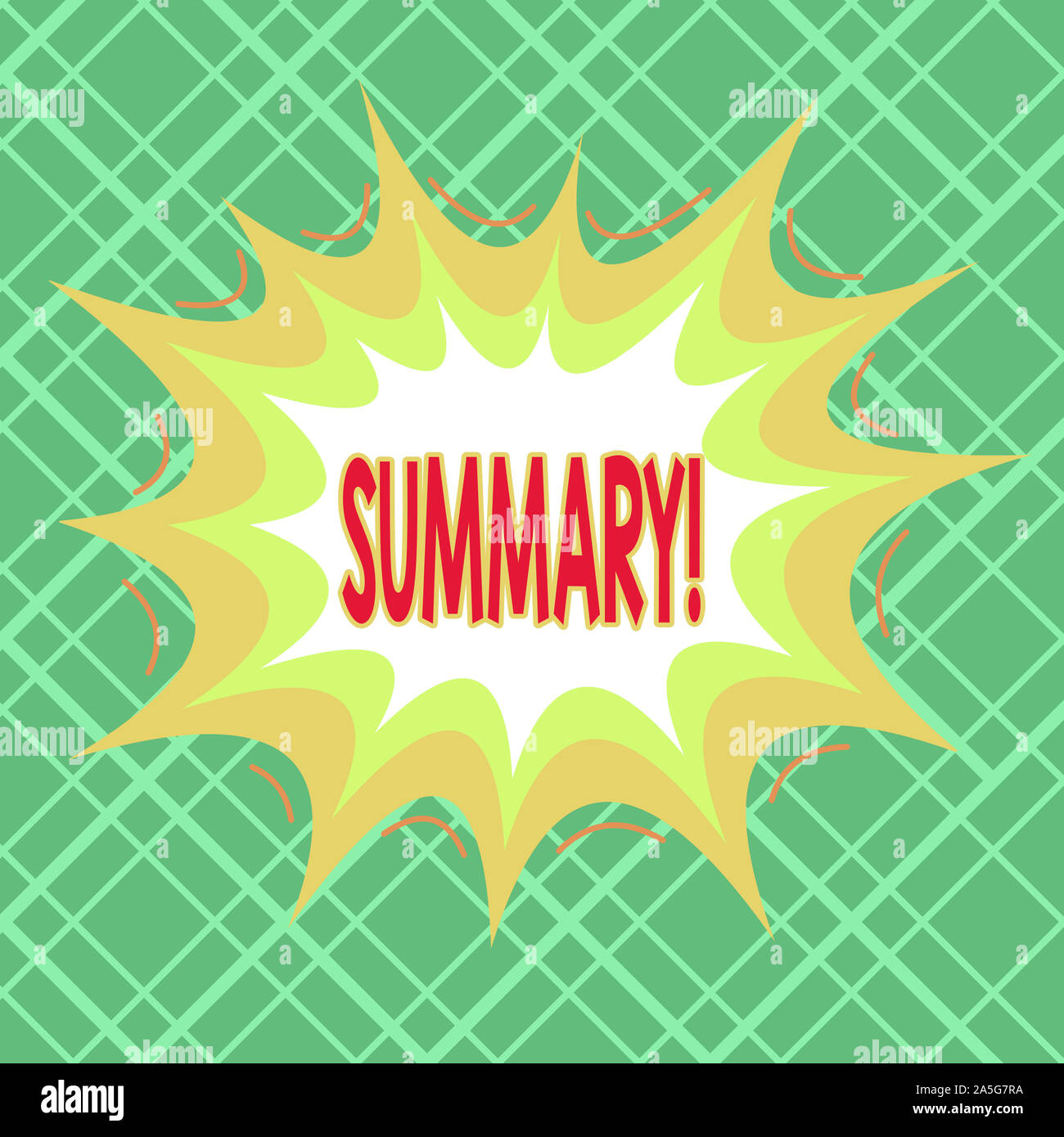 Text sign showing Summary. Business photo text brief statement or ...