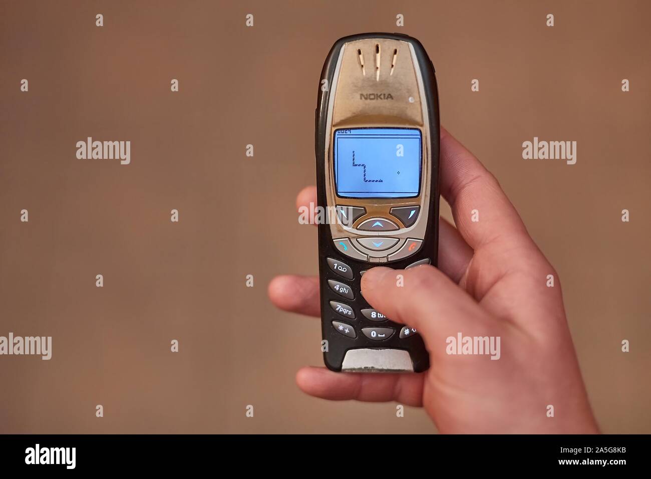 Old Phone Game Stock Photo - Alamy