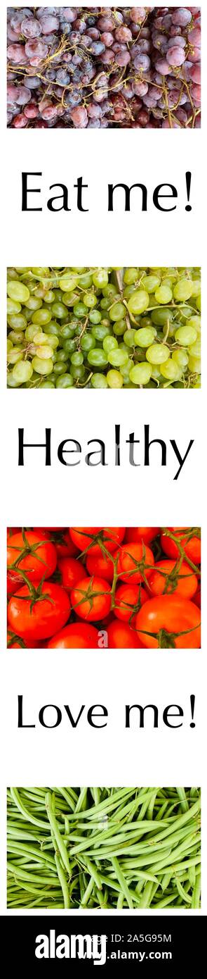 Lovely healthy fruit and vegetables isolated together Stock Photo - Alamy
