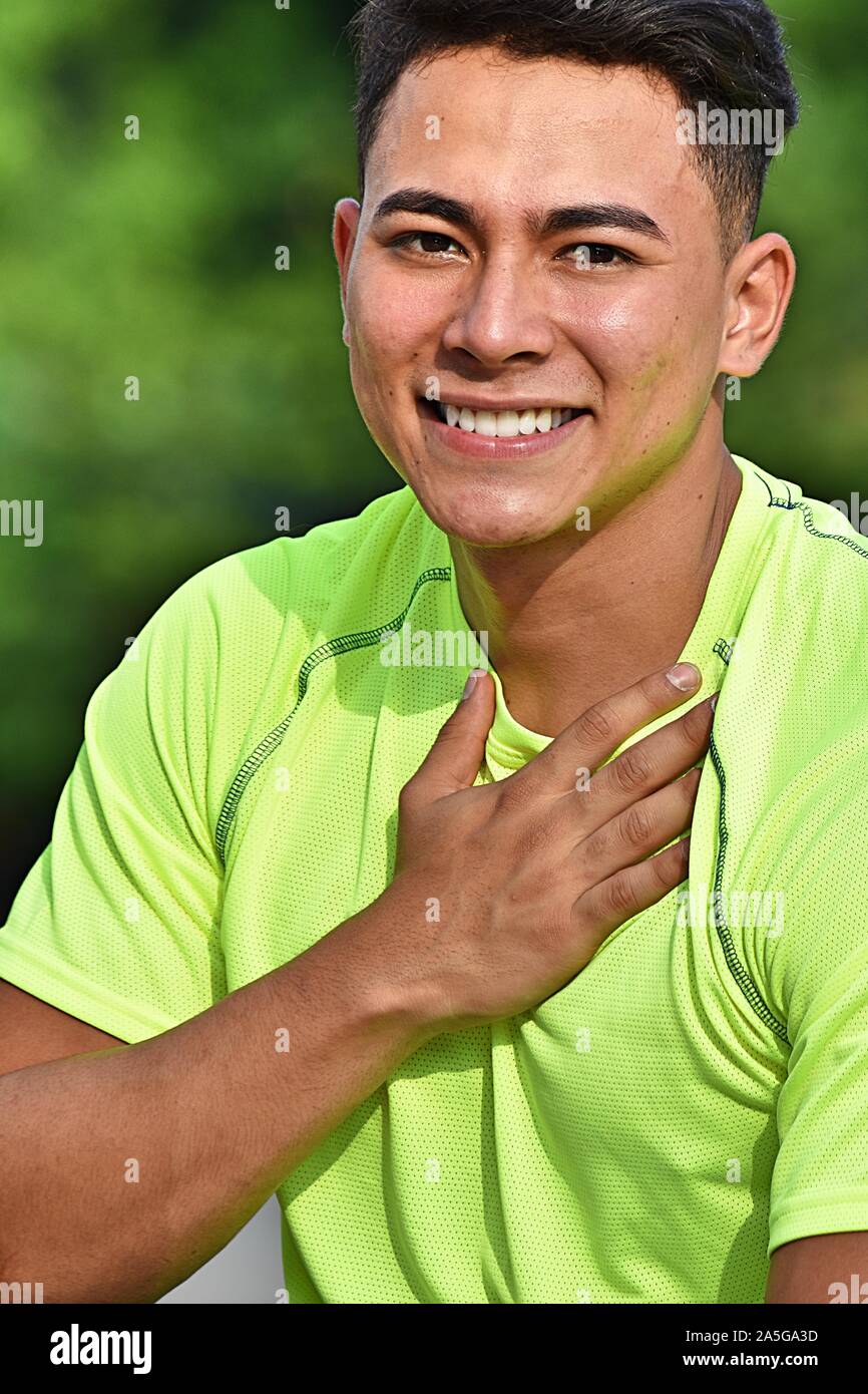 Fitness Male Athlete And Hope Stock Photo - Alamy