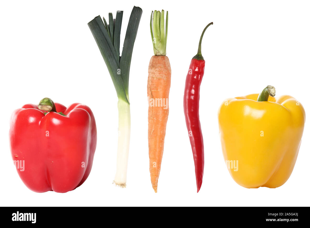 Lovely healthy fruit and vegetables isolated together Stock Photo - Alamy