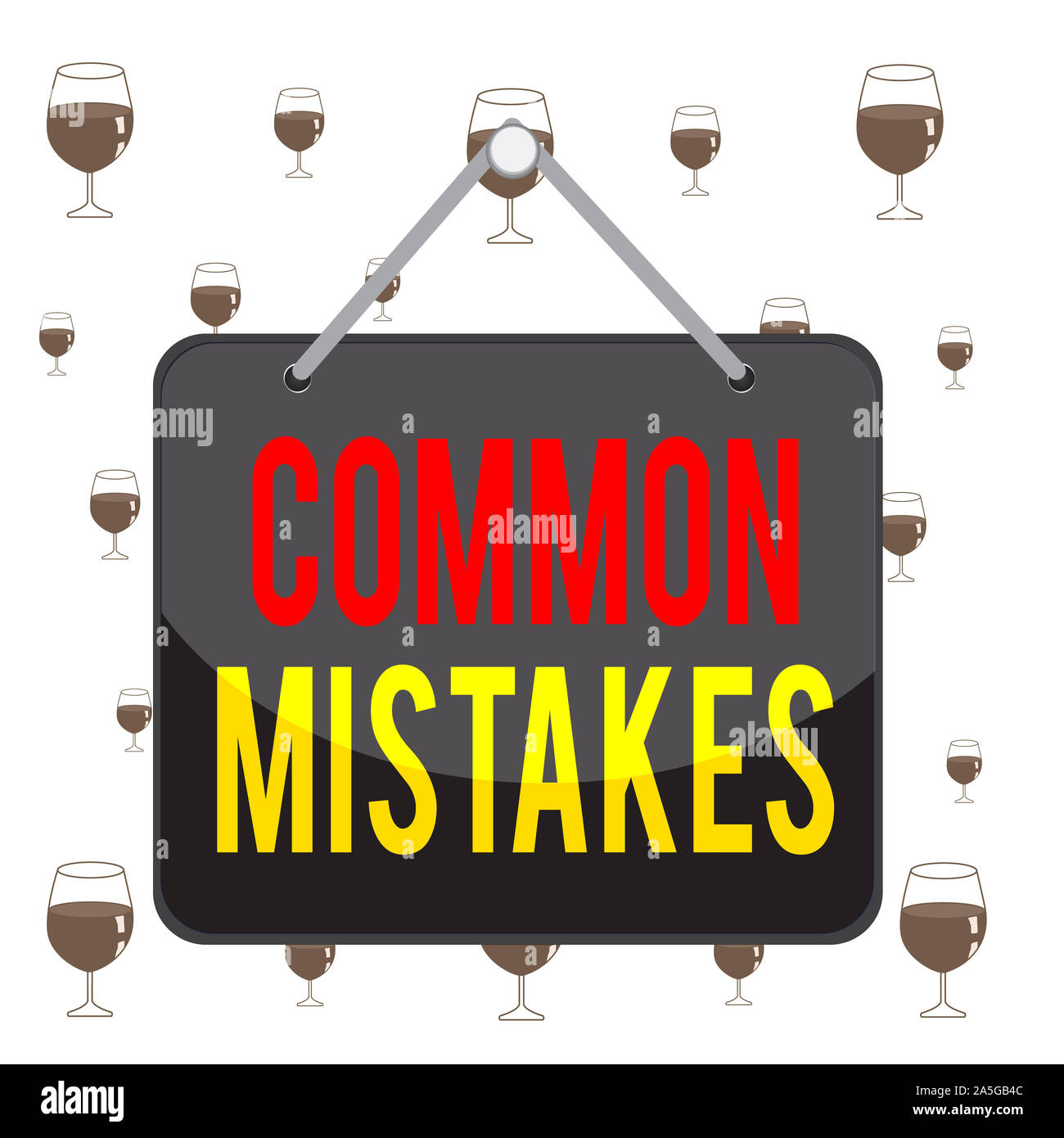 Text sign showing Common Mistakes. Business photo showcasing actions ...