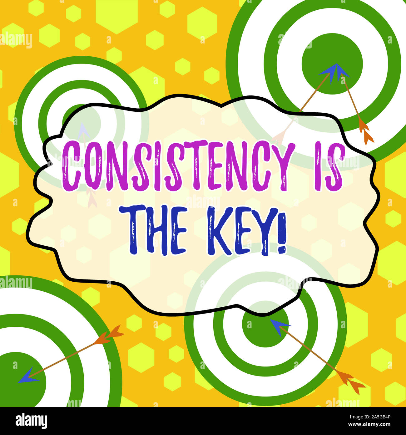 Handwriting text writing Consistency Is The Key. Conceptual photo by ...