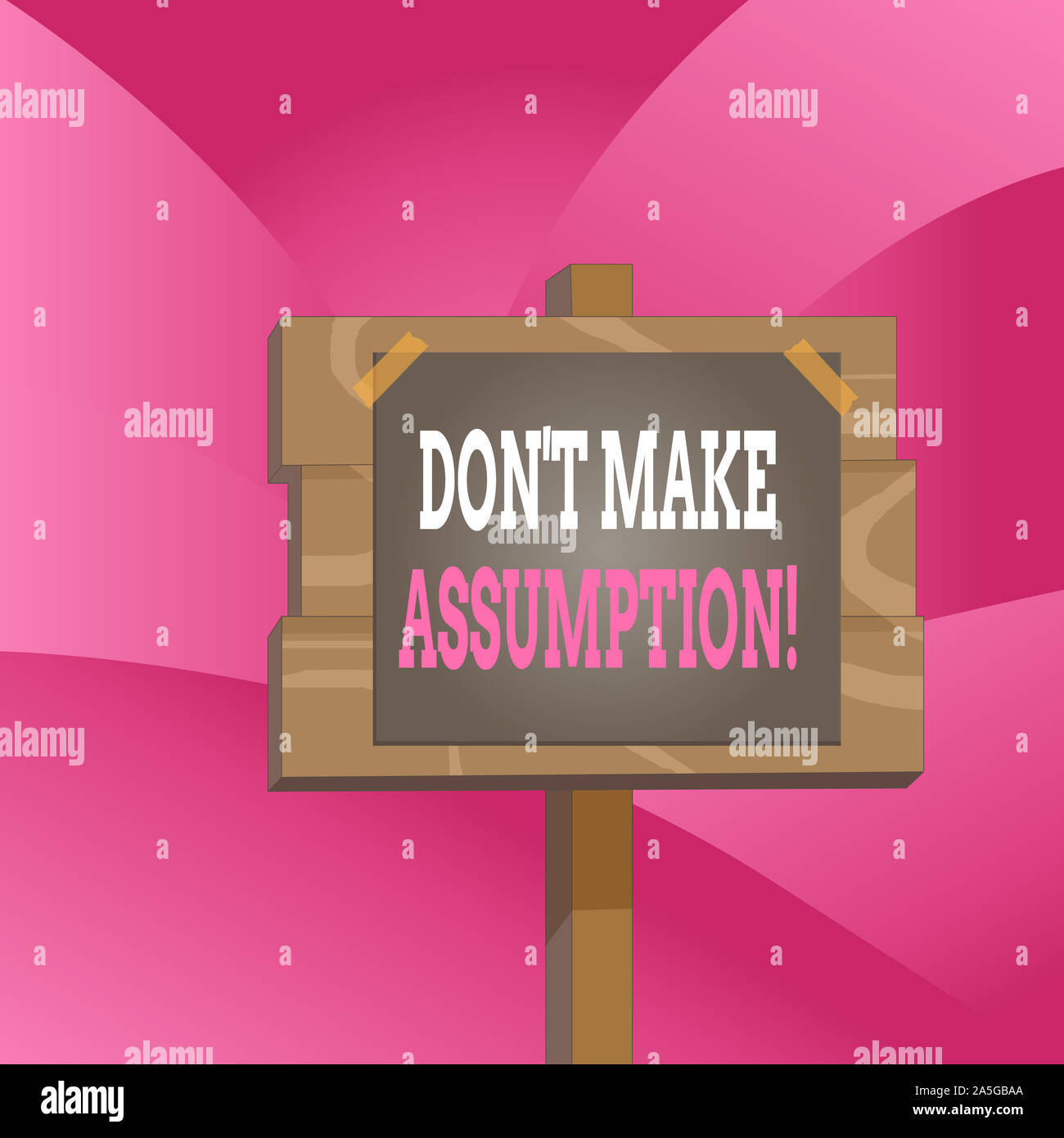 Handwriting text Don T Make Assumption. Conceptual photo something that ...