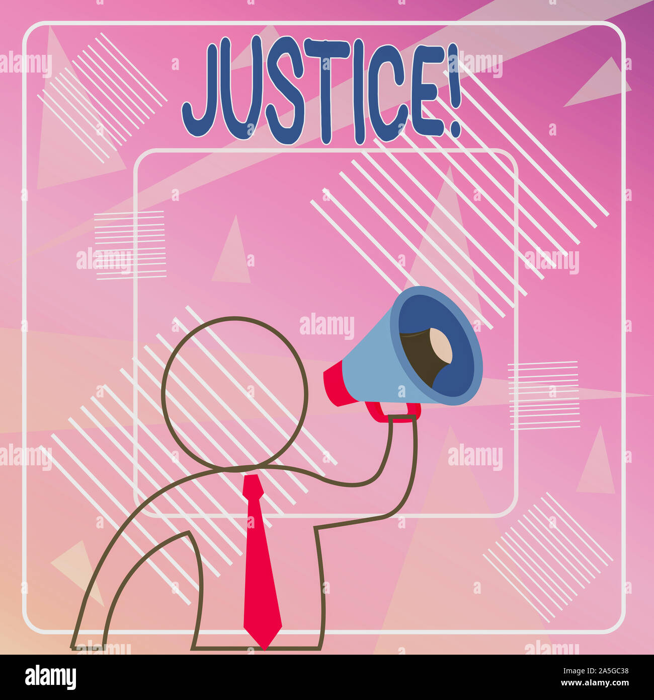 Handwriting text Justice. Conceptual photo impartial adjustment of ...