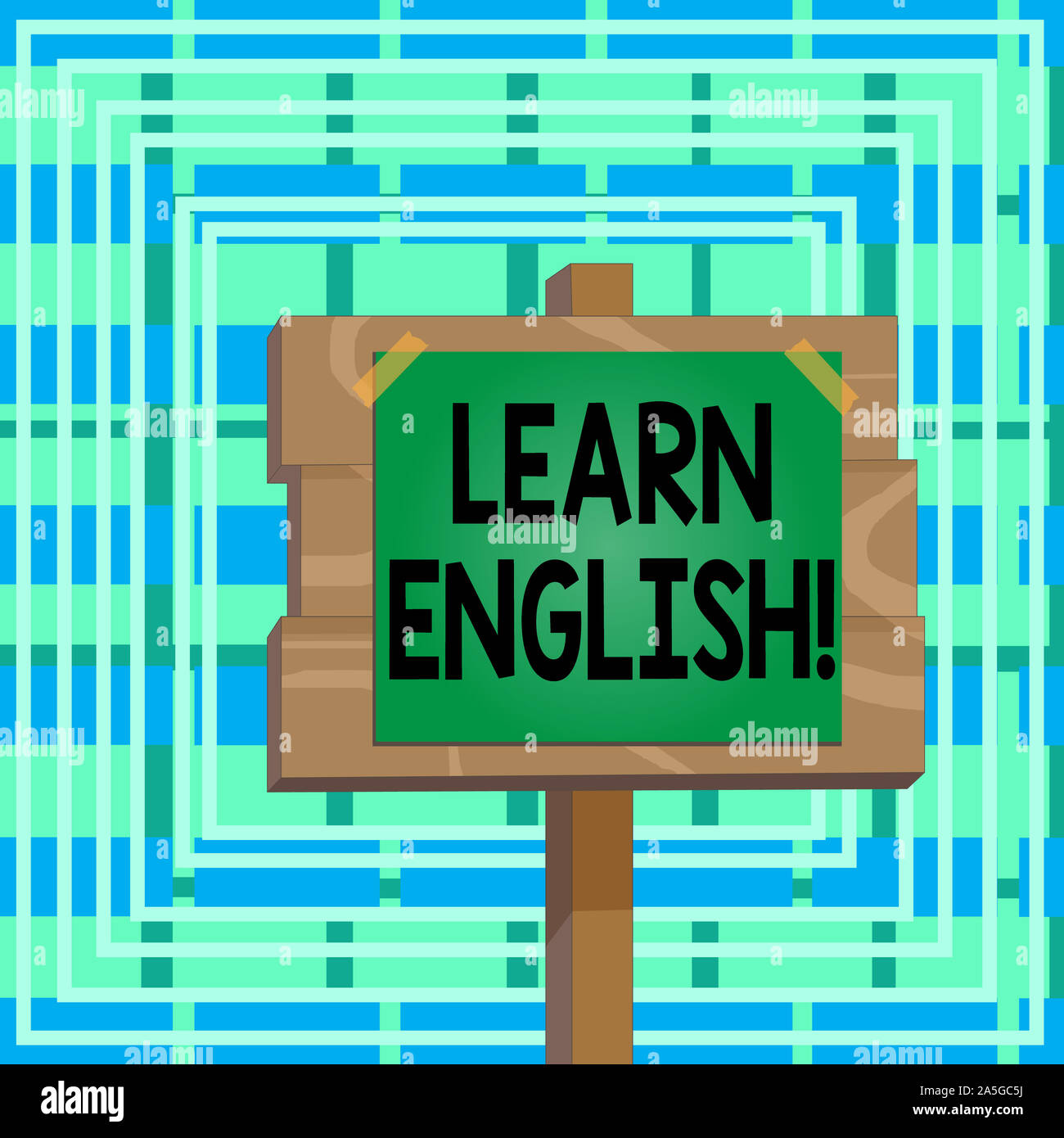 Text sign showing Learn English. Business photo text gain acquire knowledge in new language by ...