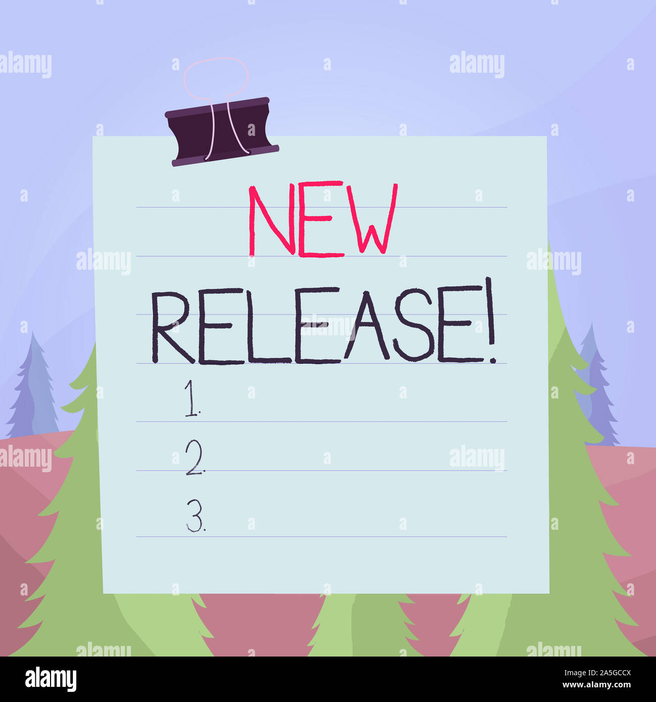 Word writing text New Release. Business photo showcasing announcing ...