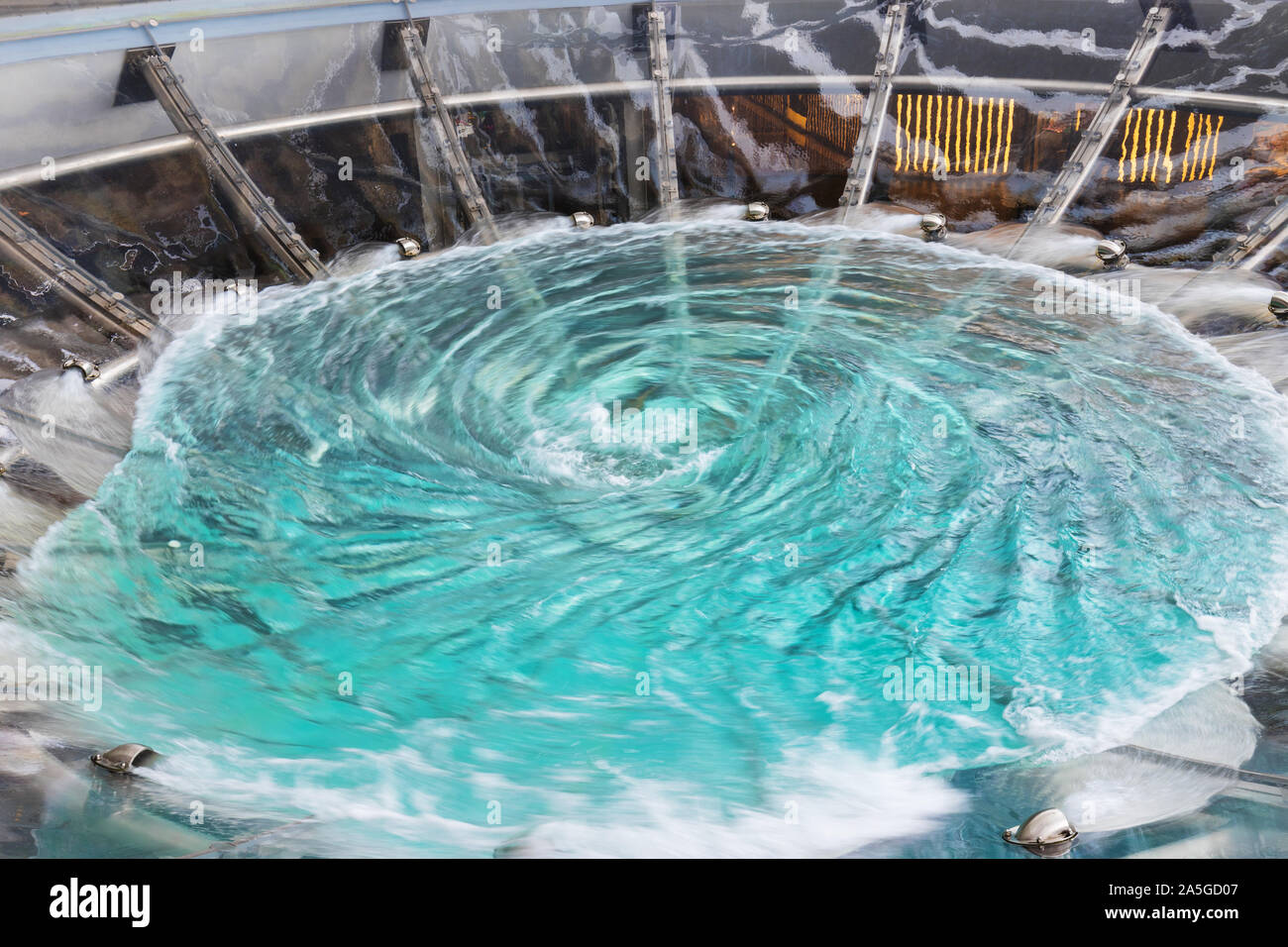 The whirlpool with blue water natural concept Stock Photo - Alamy