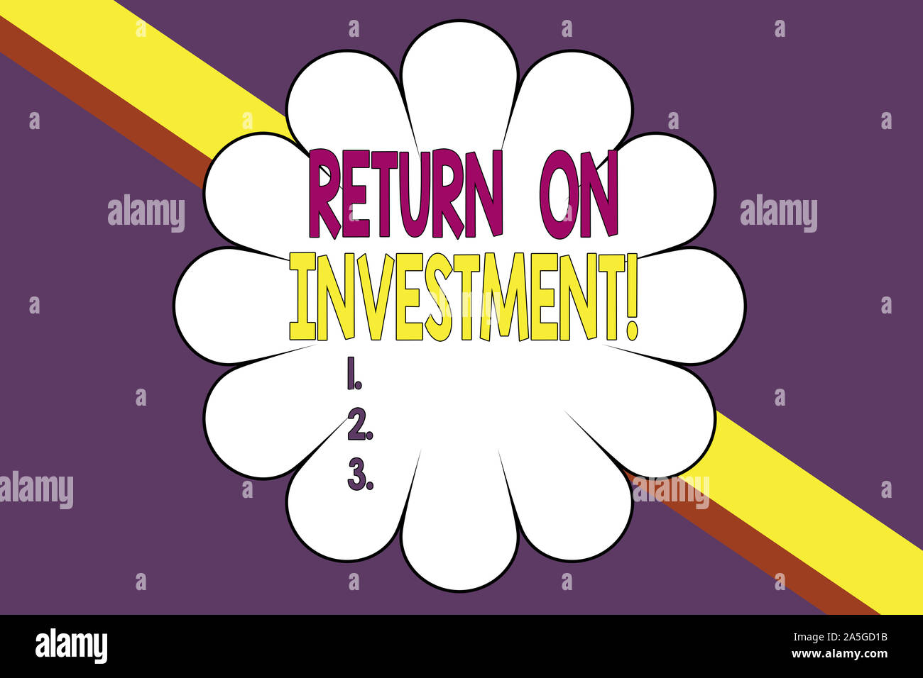 Writing note showing Return On Investment. Business concept for ...