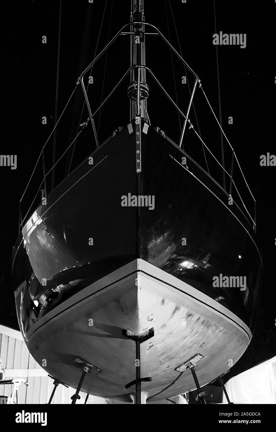 Wooden bottom Black and White Stock Photos & Images - Alamy