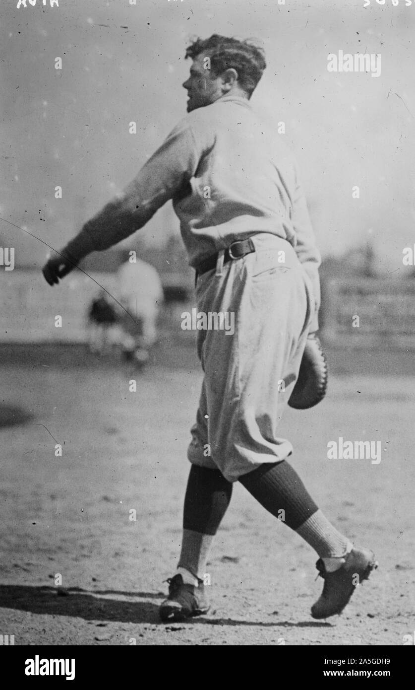 Babe Ruth warms up on baseball field 3/23/22 Stock Photo - Alamy