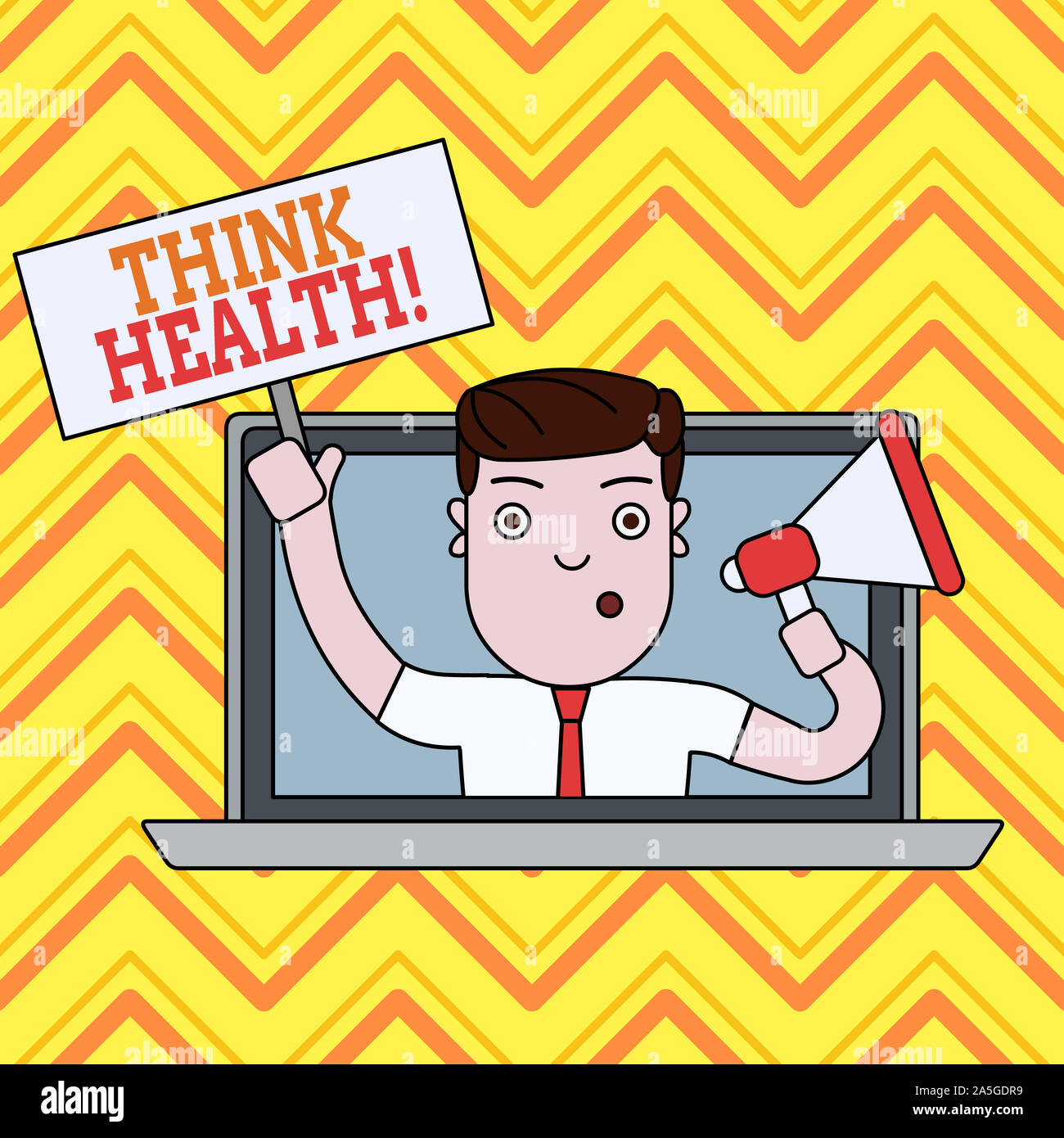 Conceptual hand writing showing Think Health. Concept meaning state of ...