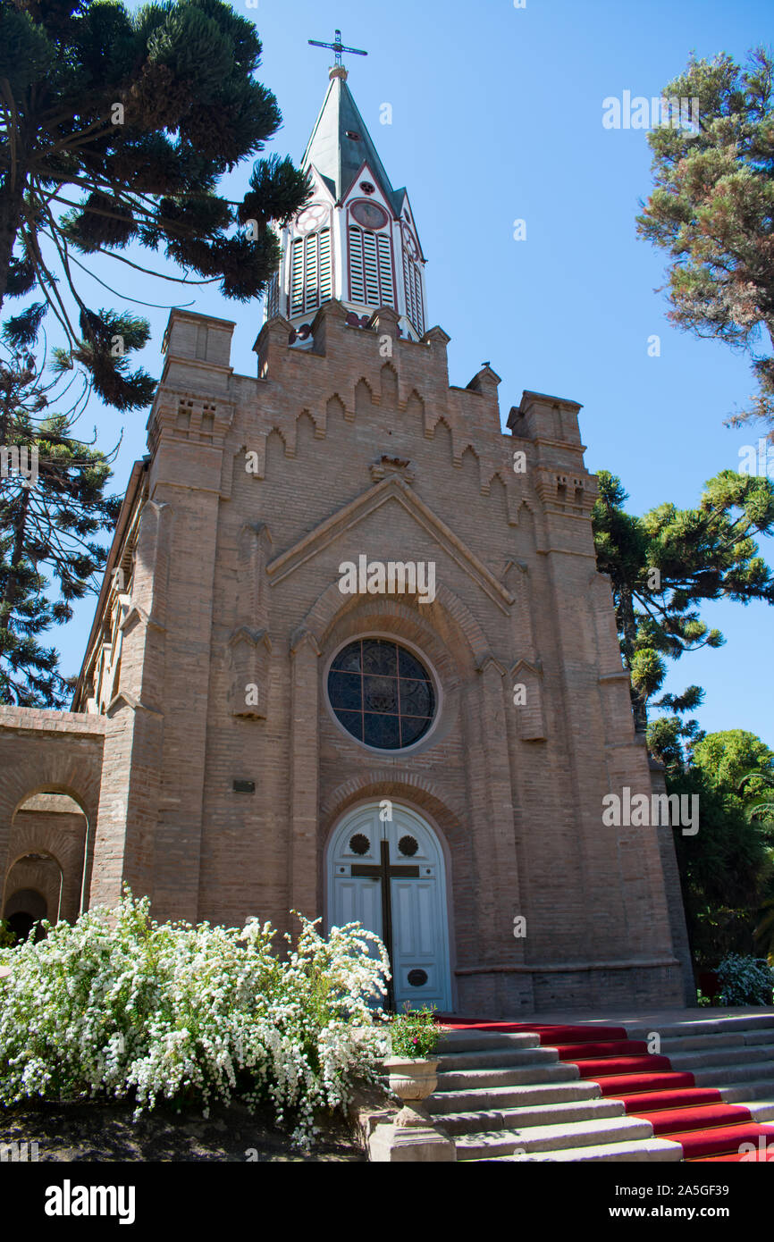 Historic Stone Christian Chapel in Santa Rita Winery Chile Stock Photo ...