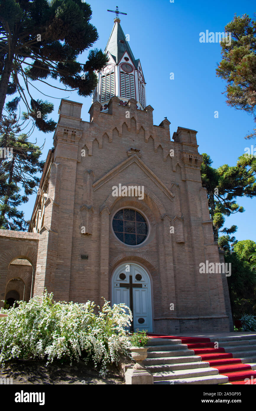 Historic Stone Christian Chapel in Santa Rita Winery Chile Stock Photo ...