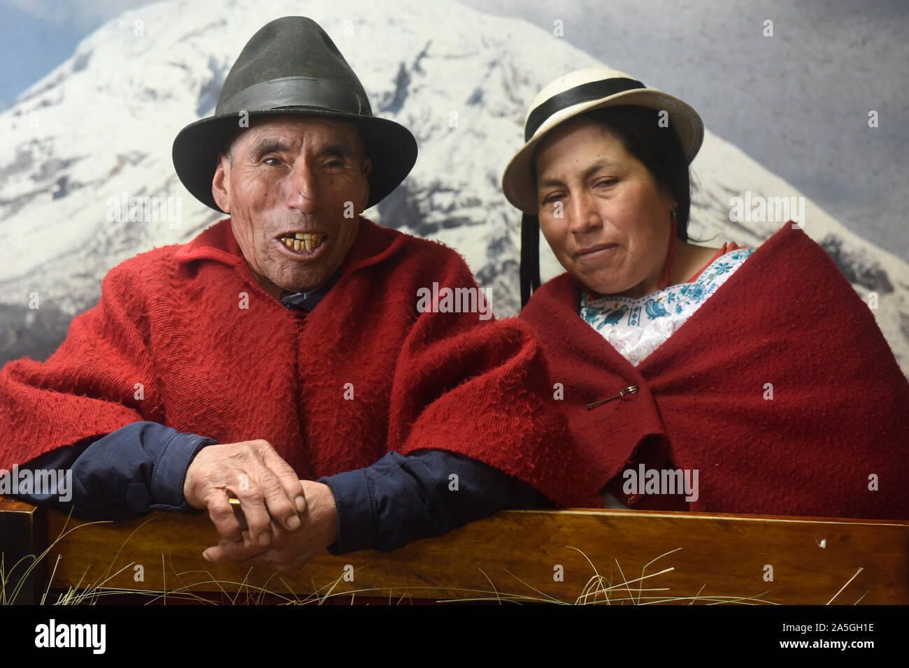 Baltazar Ushca, the last "iceman" of Chimborazo, and daughter, Urbina ...