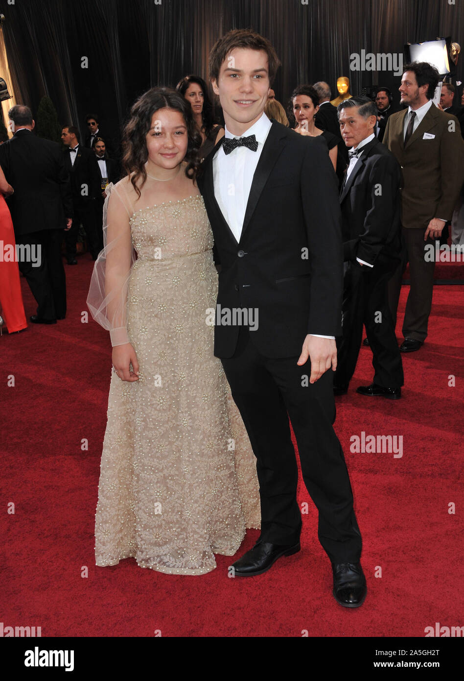 LOS ANGELES, CA. February 26, 2012: Nick Krause & Amara Miller at the ...