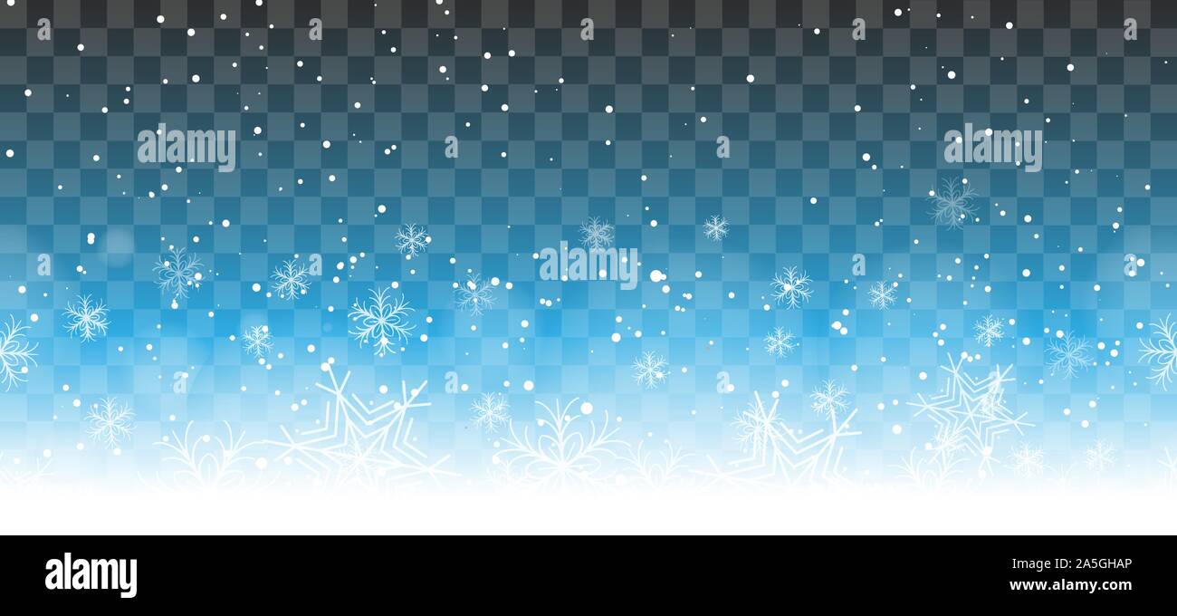 Falling snow horizontal pattern Stock Vector Image & Art - Alamy